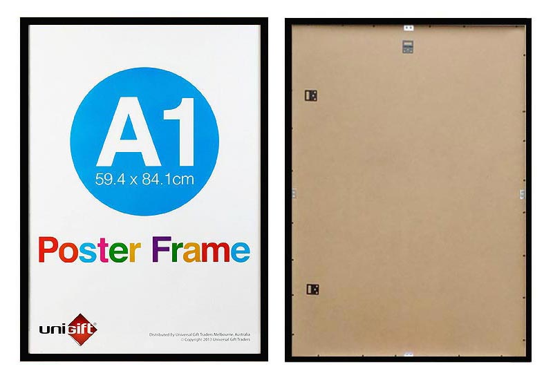 A1 Black Wood Ready-Made Poster Frame ( suits 59.4 × 84.1 cm paper ...